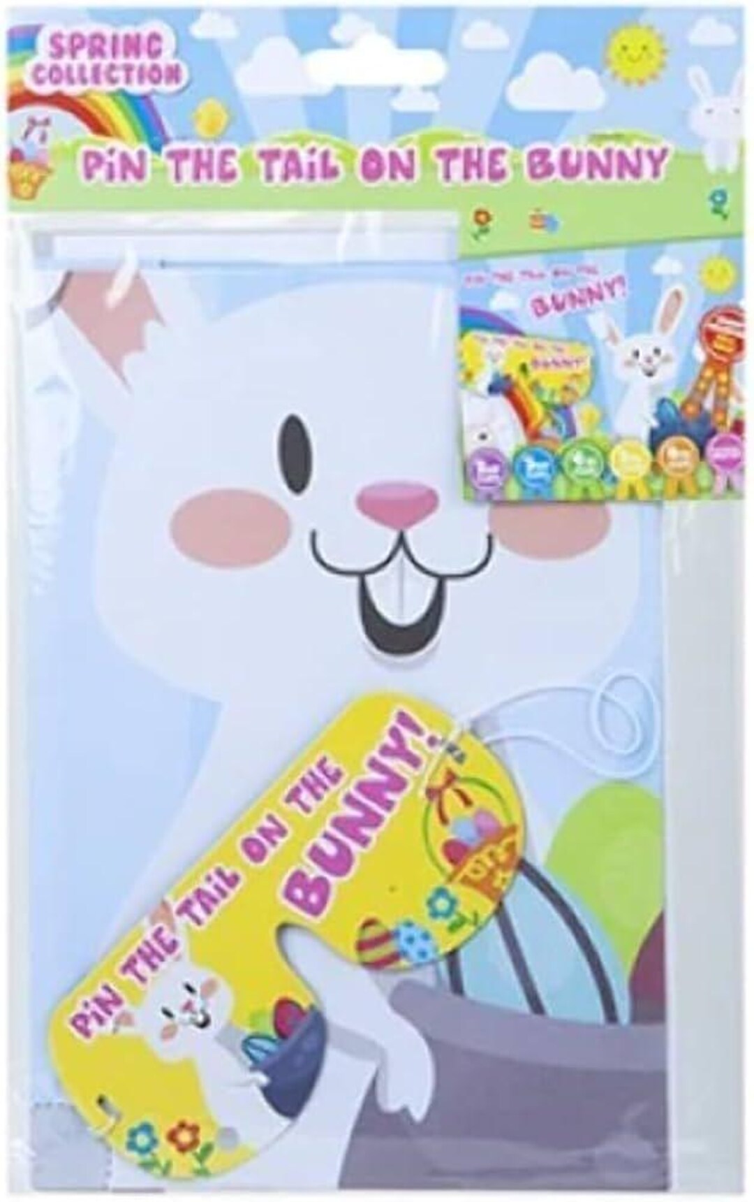 Pin the Tail on the Bunny Game – Fun Easter Party Game | Bunny Poster ...