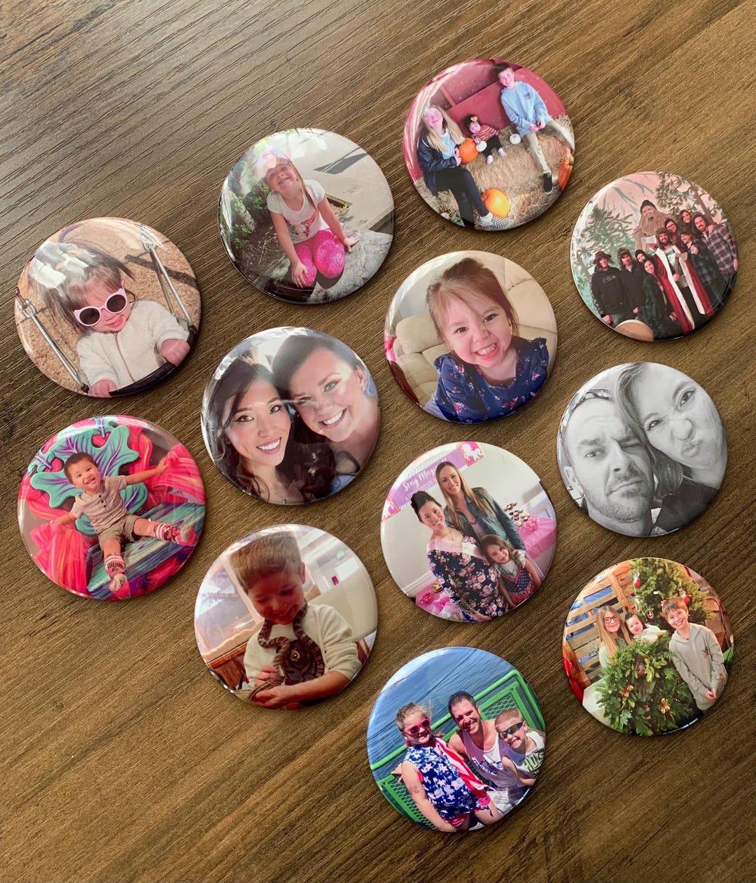 Custom 2.25" Round Photo Magnets - Etsy
