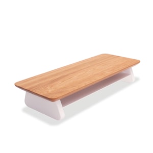 Wooden Monitor Stand Oak Monitor Riser Maple Desk Organizer - Etsy