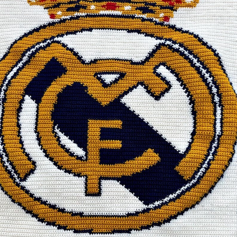 Hala Madrid Real Madrid Crochet Tapestry Pattern (digital Download) - Etsy