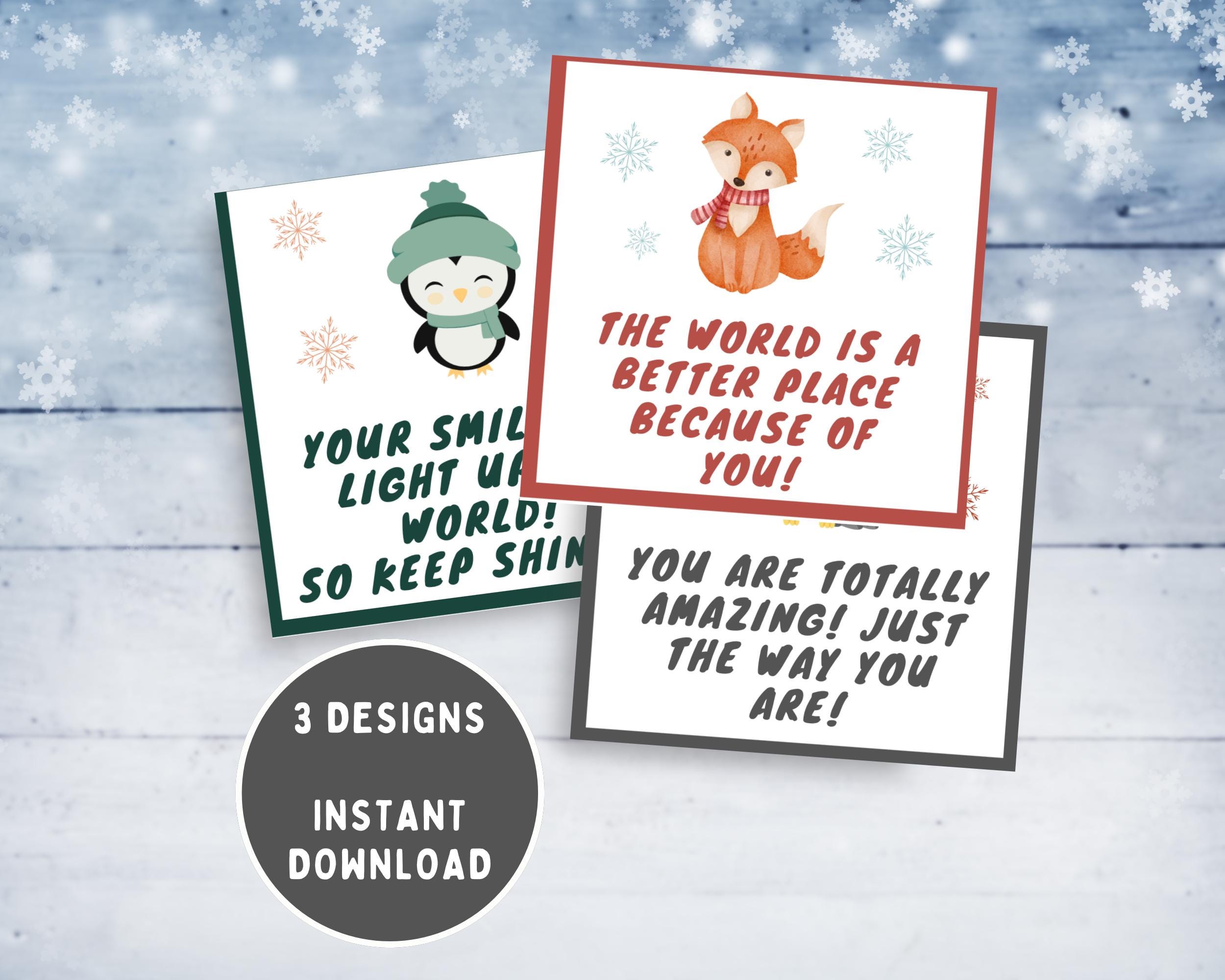 Printable Compliment Cards - Spread 12 Days of Kindness This Winter ...