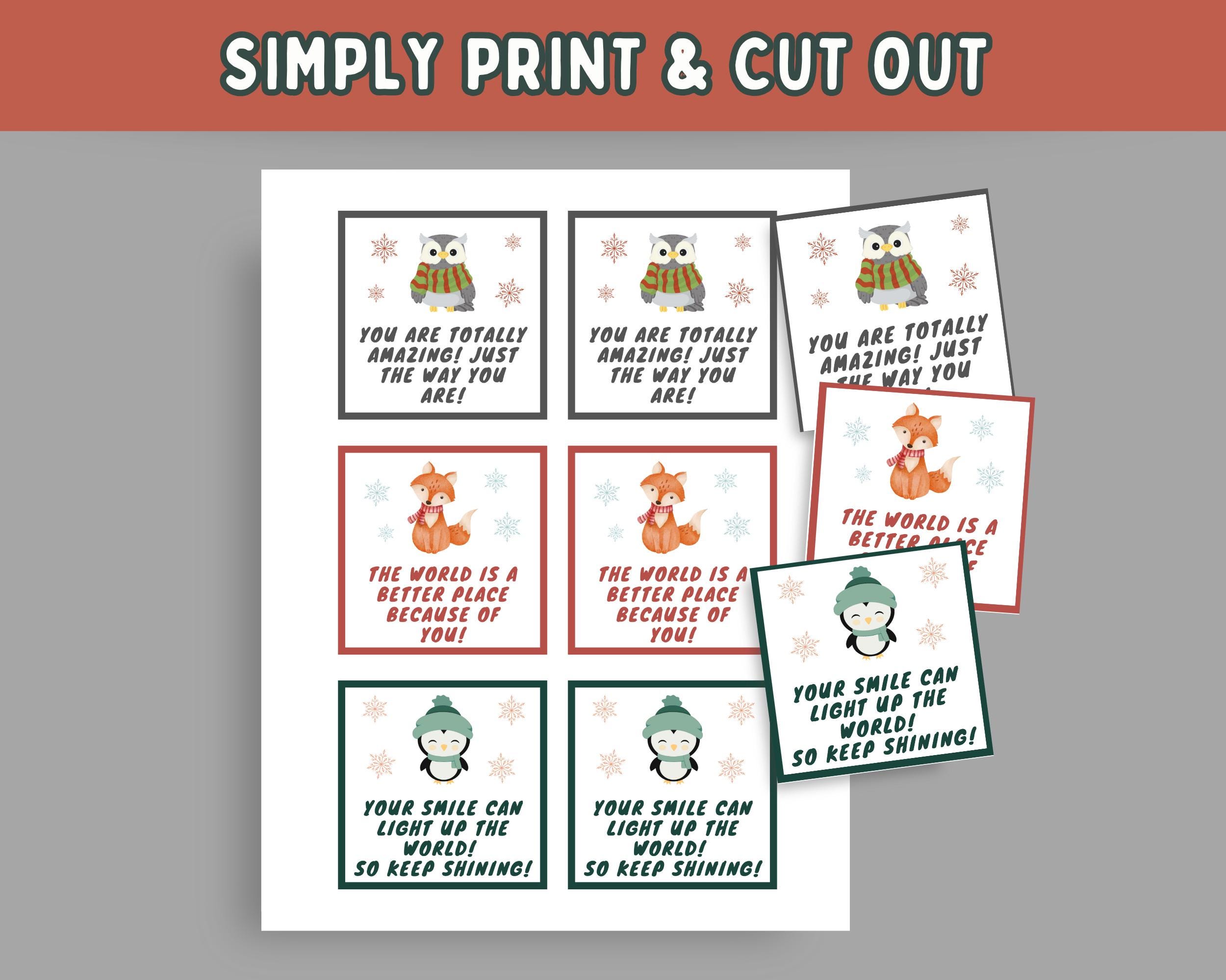 Printable Compliment Cards - Spread 12 Days of Kindness This Winter ...