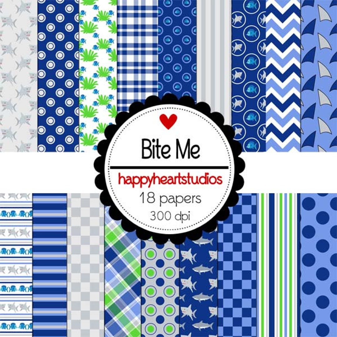 Digital Scrapbooking Biteme-instant DOWNLOAD - Etsy