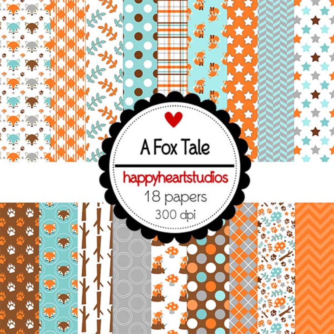 Digital Scrapbooking Afoxtale - Instant Download,fox, Animal - Etsy