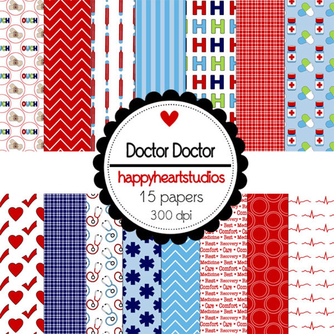 Digital Scrapbooking Doctordoctor-instant DOWNLOAD - Etsy