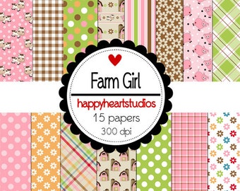 Digital Scrapbook Ladybug Picnic-instant DOWNLOAD | Etsy