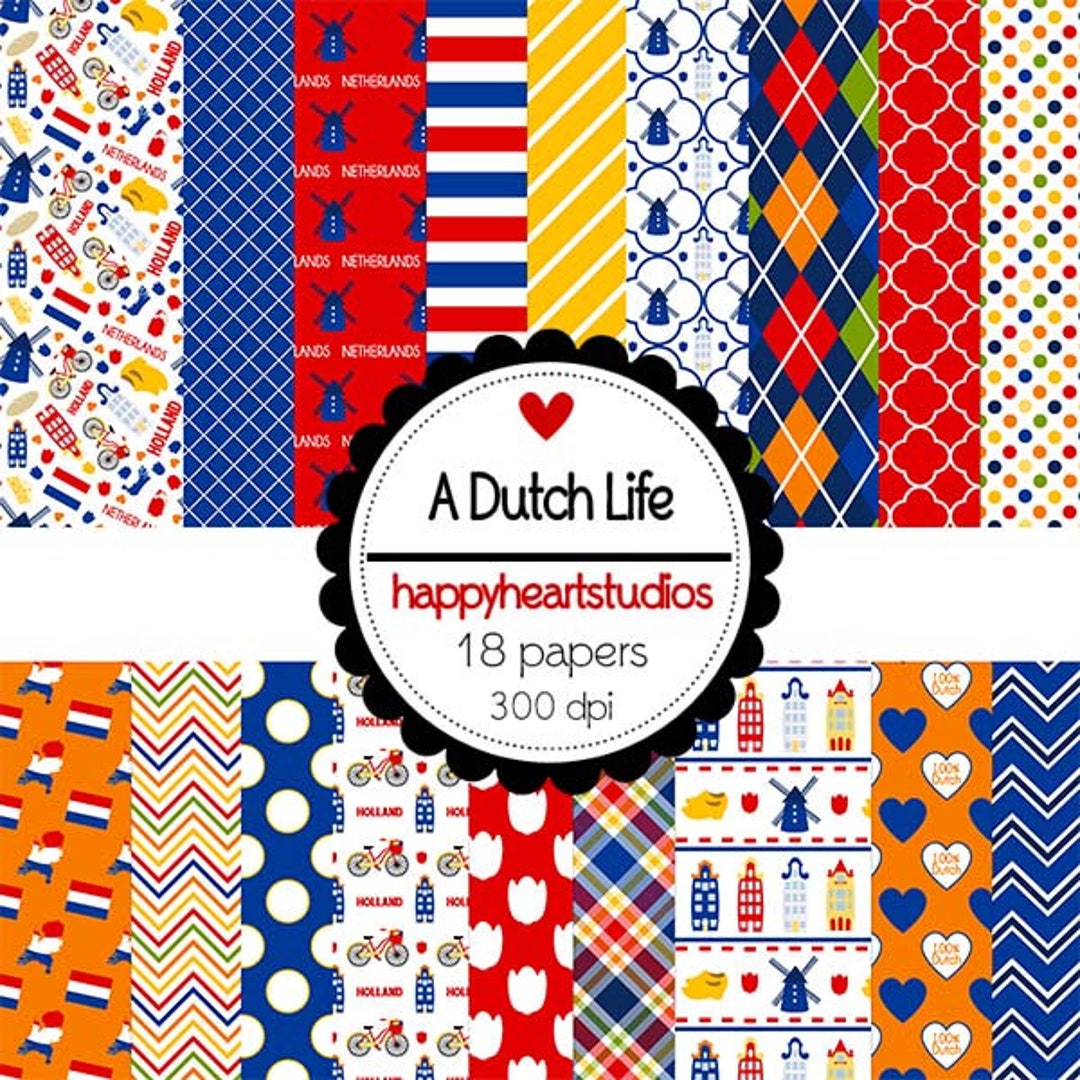 Digitalscrapbooking Adutchlife -netherlands, Holland, Windmill- Instant ...