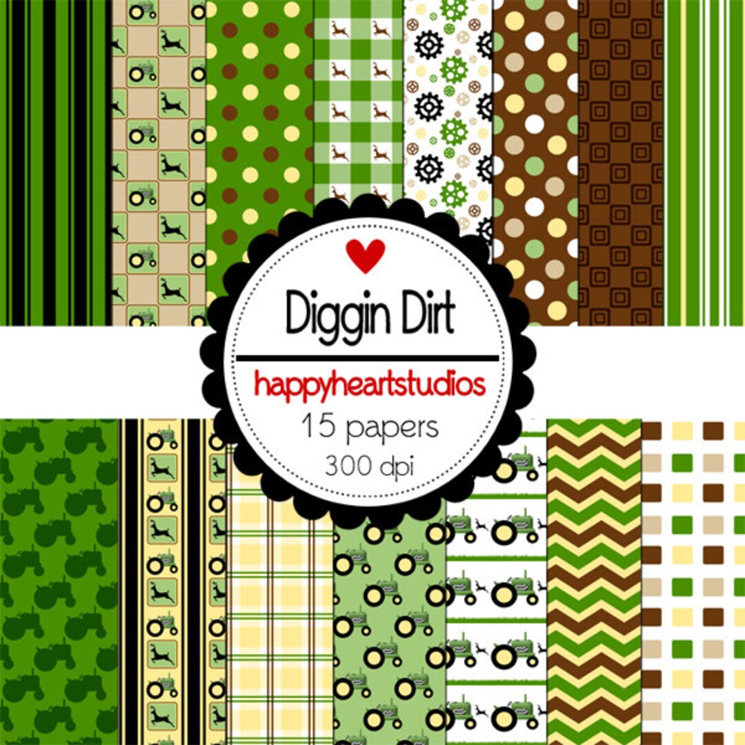 Digital Scrapbook Diggindirt-instant DOWNLOAD - Etsy