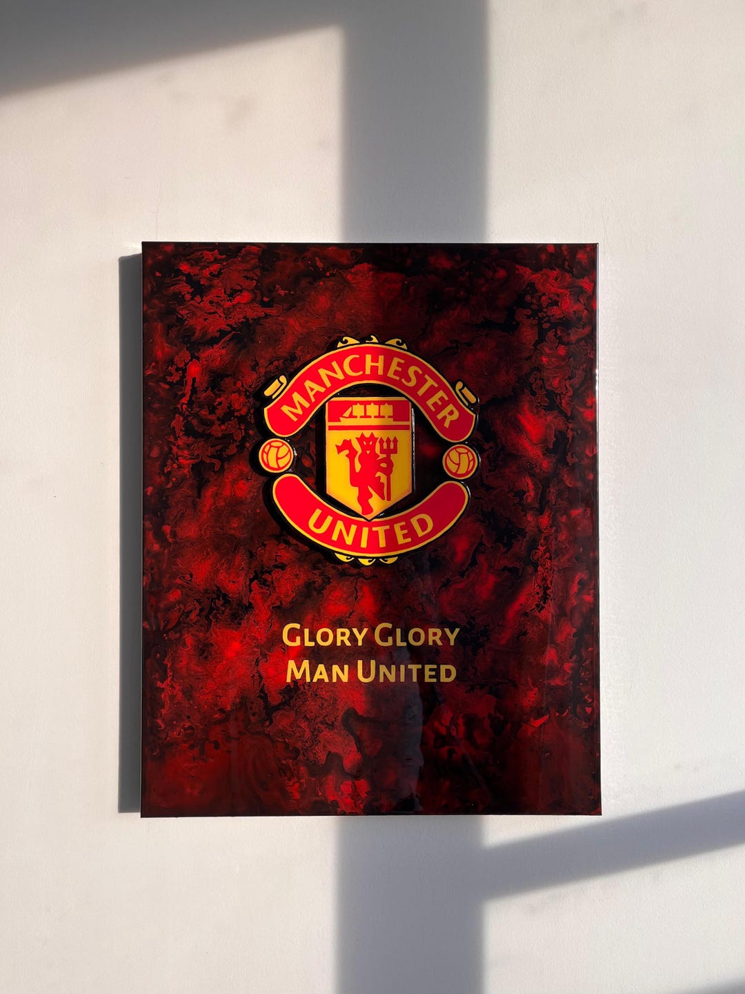 Handmade Original Manchester United Wall Decor | 3D Man UTD Logo ...