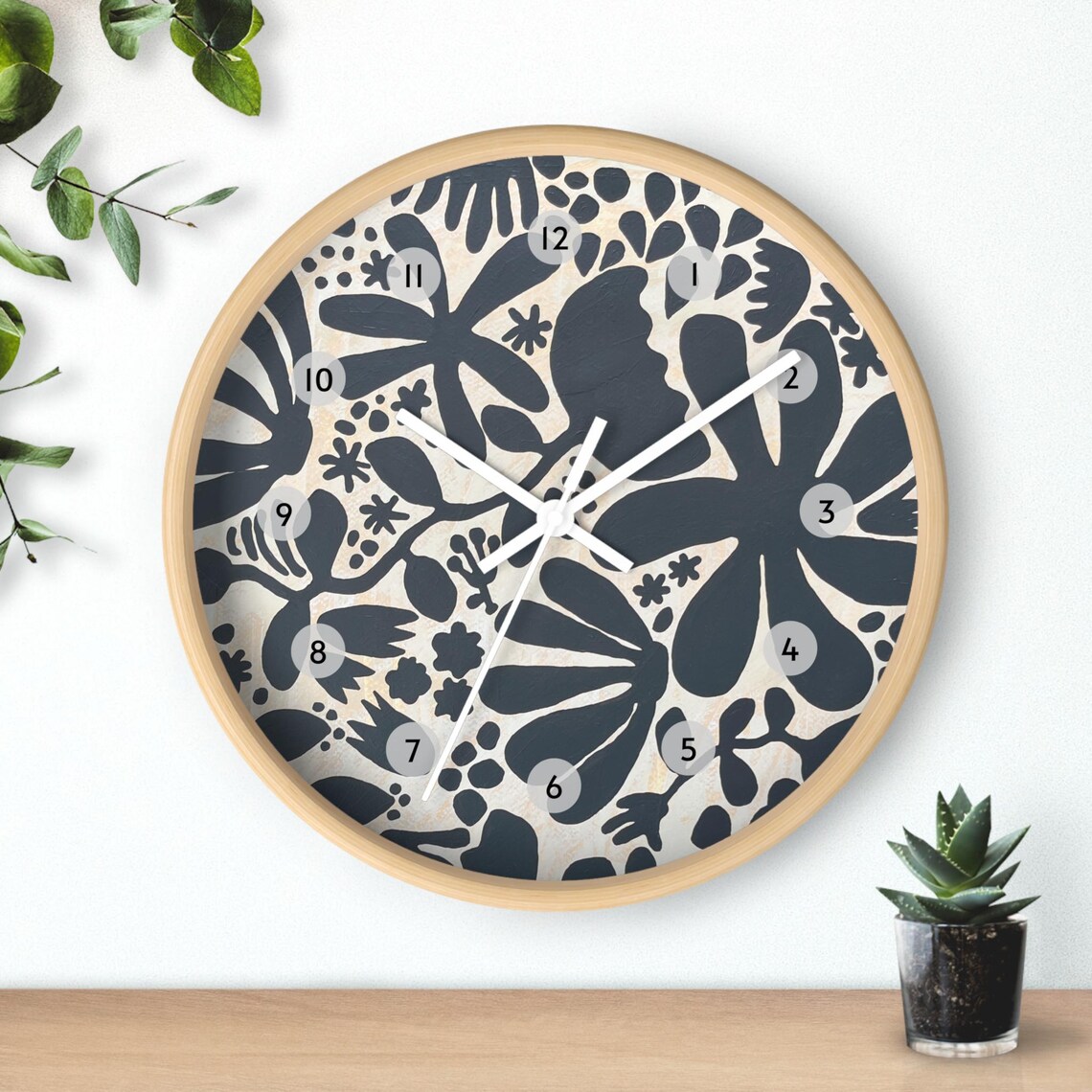 Daisy Dance - Wall Clock - Etsy