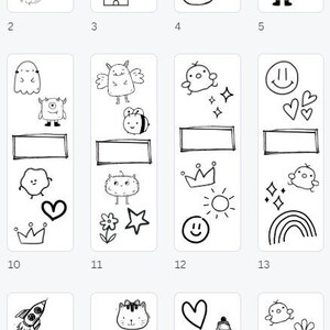 DIY Doodle Bookmarks | Instant Download - Etsy