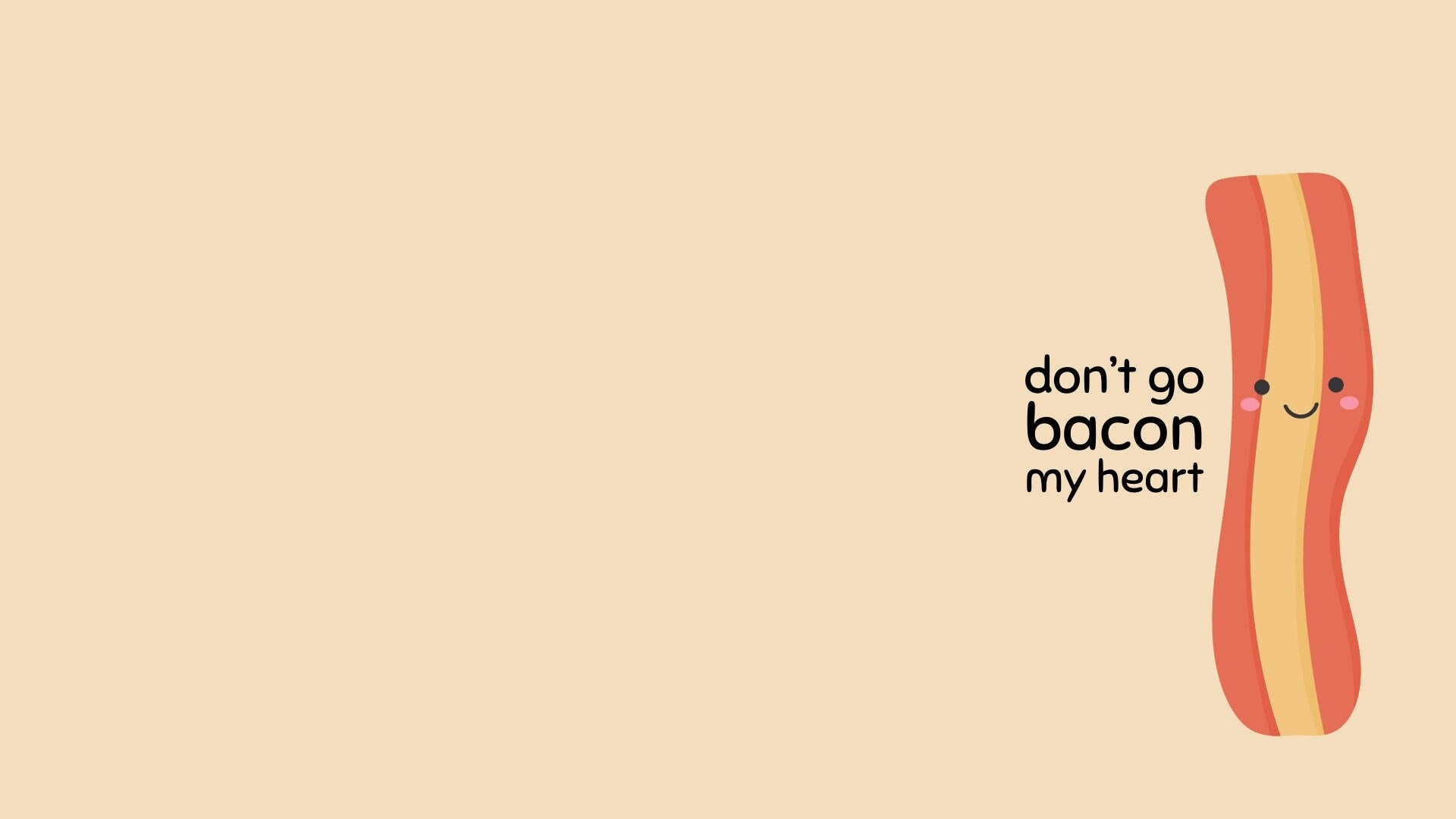 Punny Food Desktop Background | Minimalist Computer Wallpaper ...