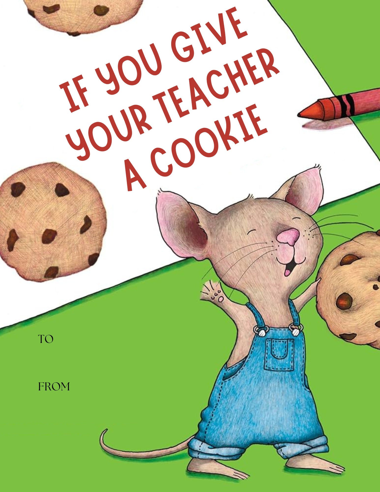 If You Give Your Teacher a Cookie... | Instant Download - Etsy