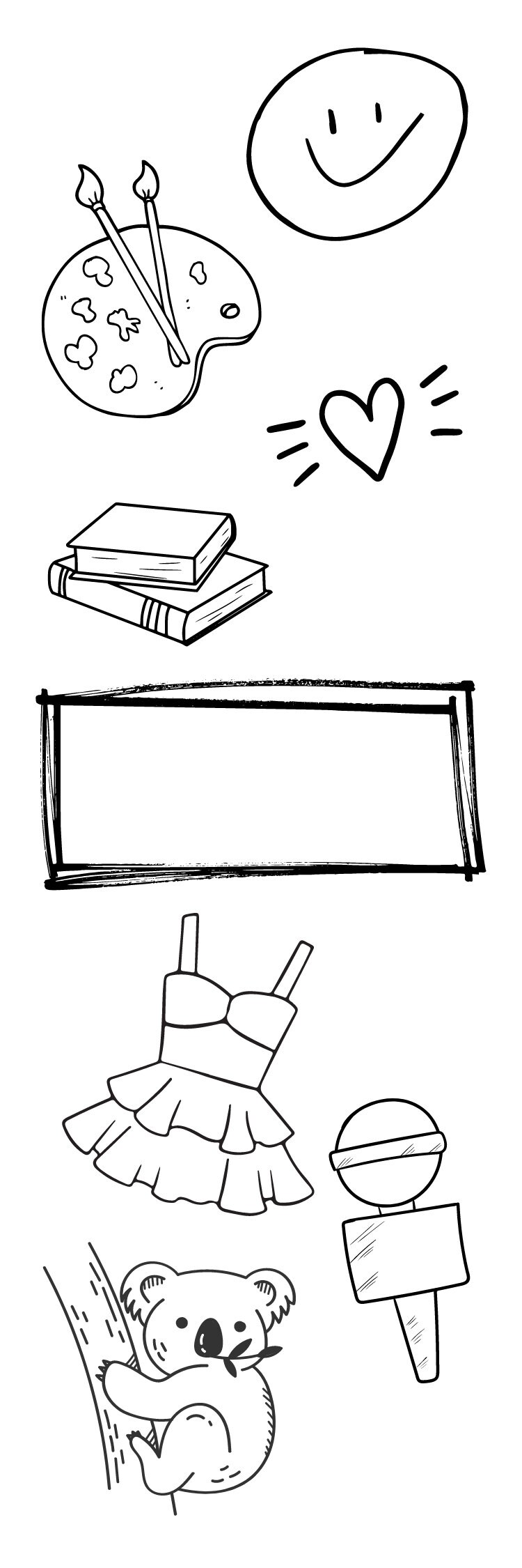 DIY Doodle Bookmarks | Instant Download - Etsy
