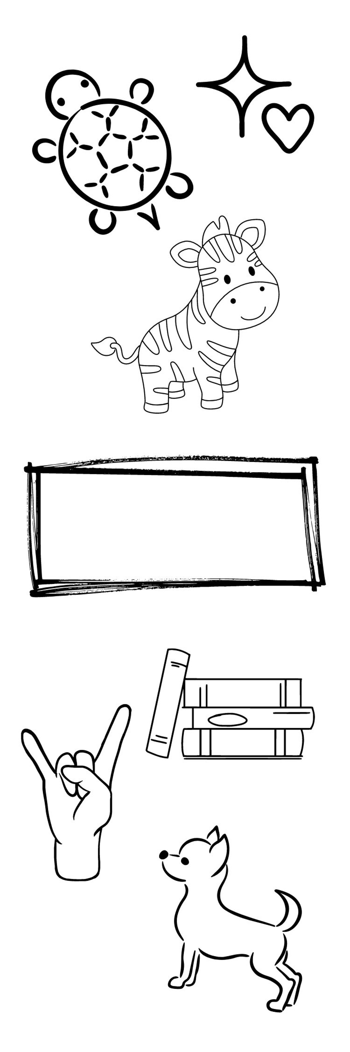 DIY Doodle Bookmarks | Instant Download - Etsy