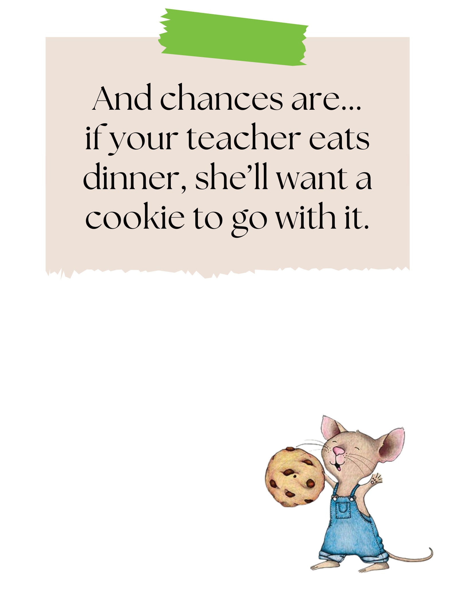 If You Give Your Teacher a Cookie... | Instant Download - Etsy