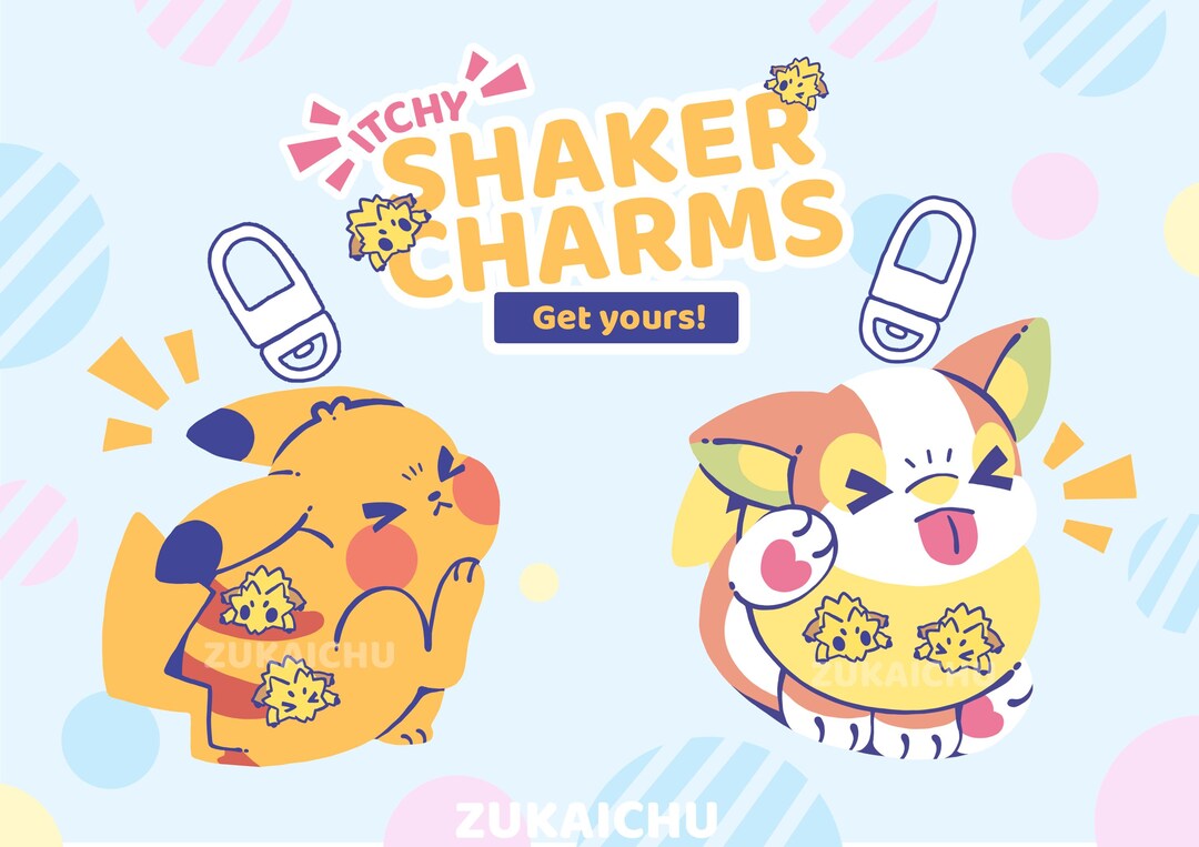 Itchy Pokémon Shaker Charms - Etsy