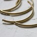 Solid Brass Curved Link - Half Round Wire - Half Circle - Open Circle ...