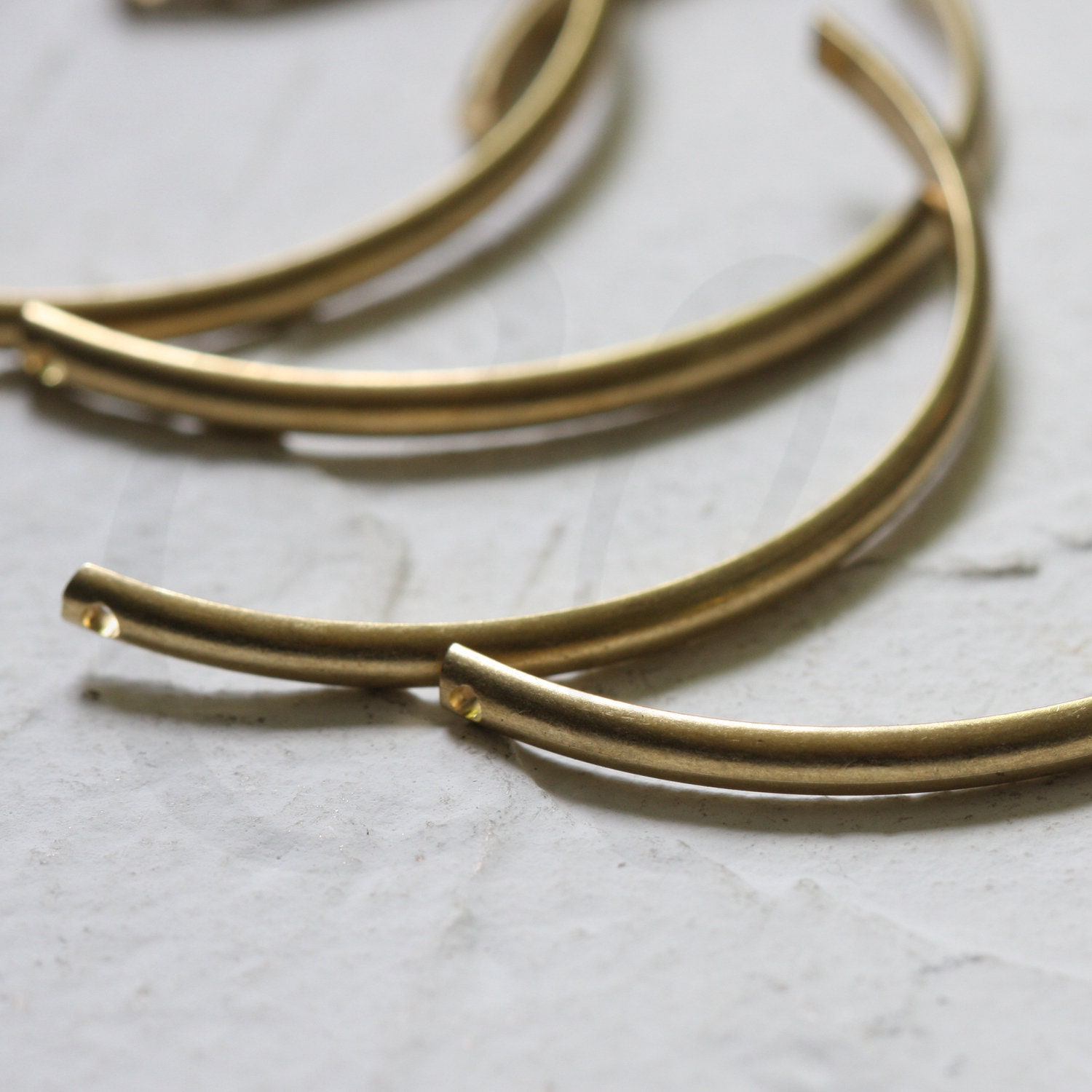 Solid Brass Curved Link Half Round Wire Half Circle Open | Etsy