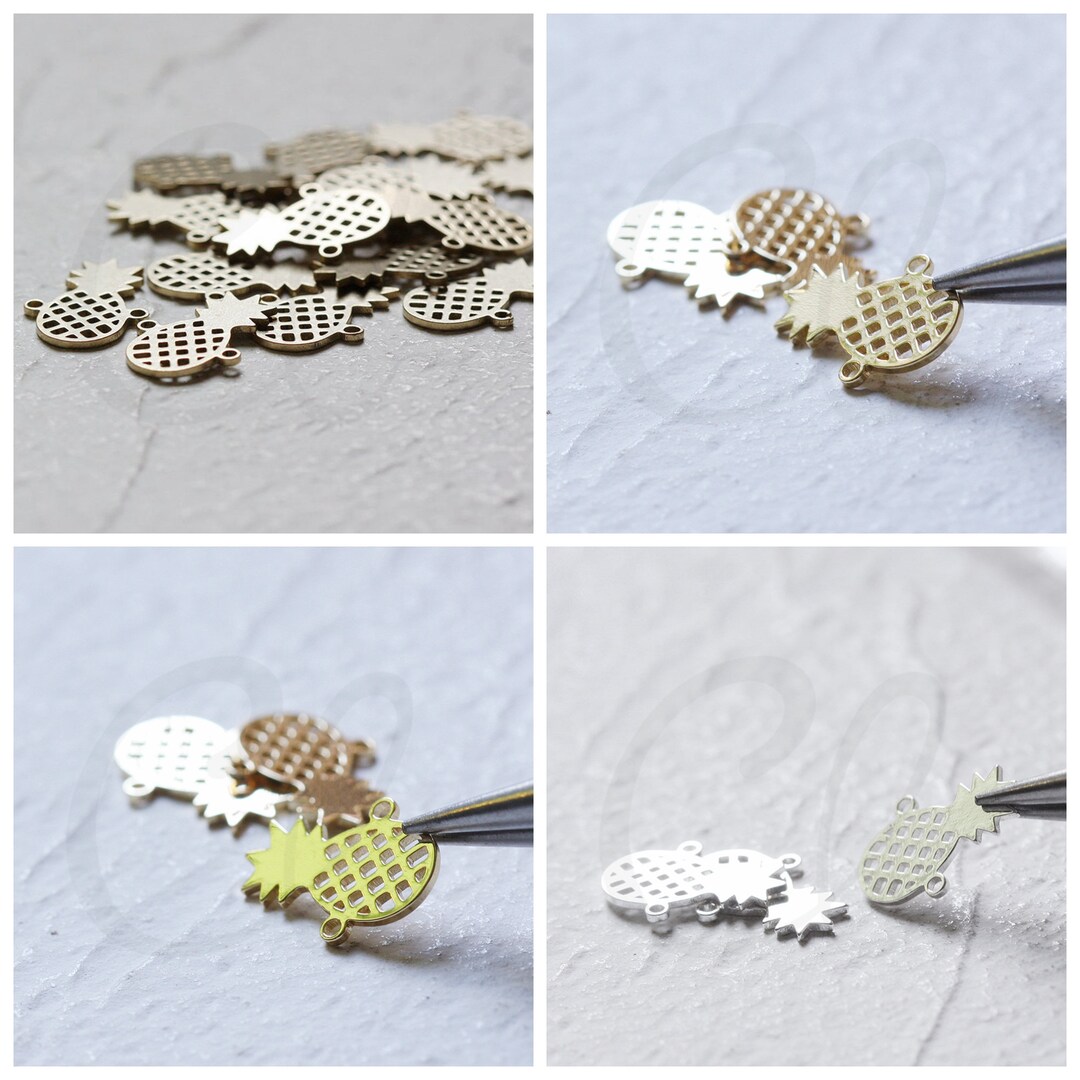 Laser Cut Solid Brass Pineapple Link - 16x11mm (4346C) - Etsy