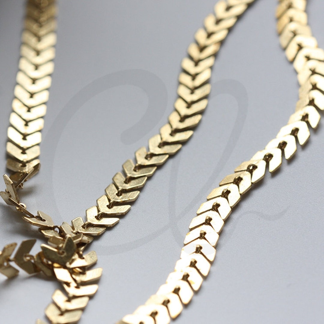 One Foot Raw Brass Chain-arrow 5.9x5.5mm (3371C00) - Etsy