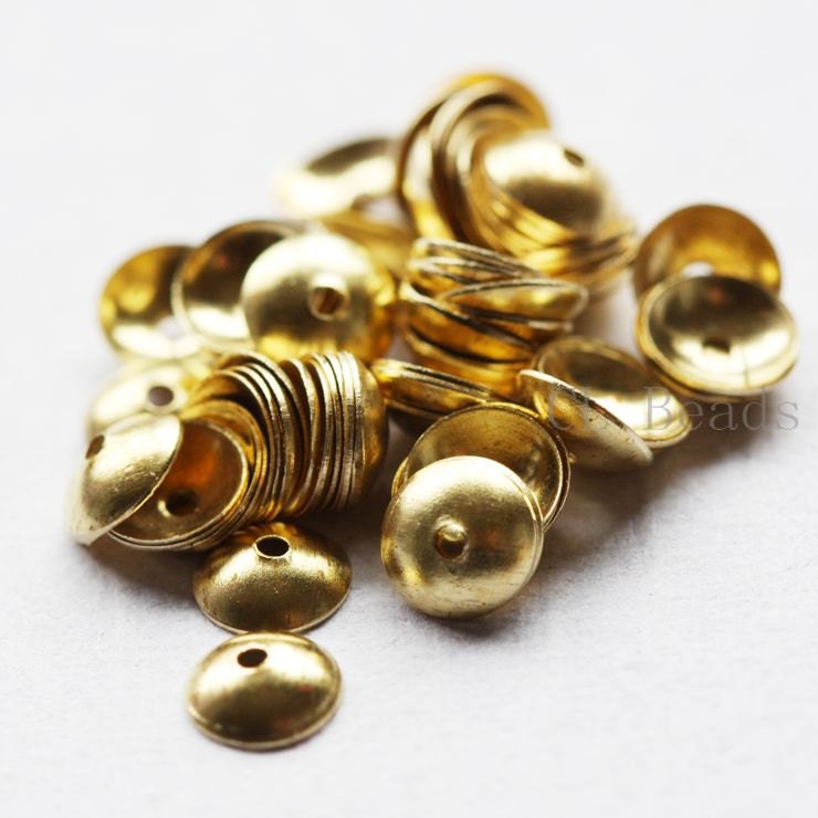 500 Pieces Raw Brass Bead Caps-6mm 498C-S-227 | Etsy