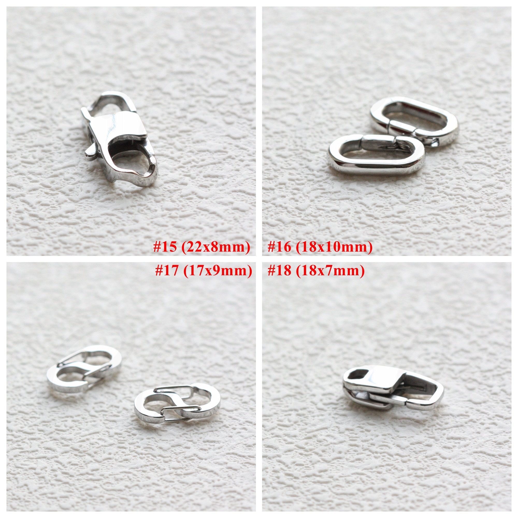 One Piece Stainless Steel Fancy Clasp-varies Sizes and Shapes - Etsy