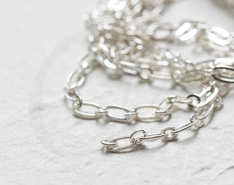 Silver Rolo Chain Antique Silver Plated Large Chain 10 Mm 1 Meter 3.3 ...