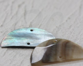 2 Pieces / Shell / Half Moon / Crescent / Moon / Half Circle / - Etsy