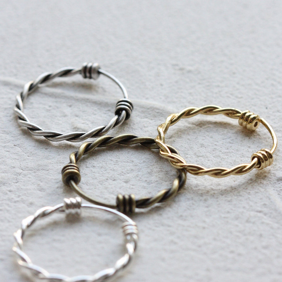 Solid Brass Wired Ring With Open End - 23mm (4861C) - Etsy
