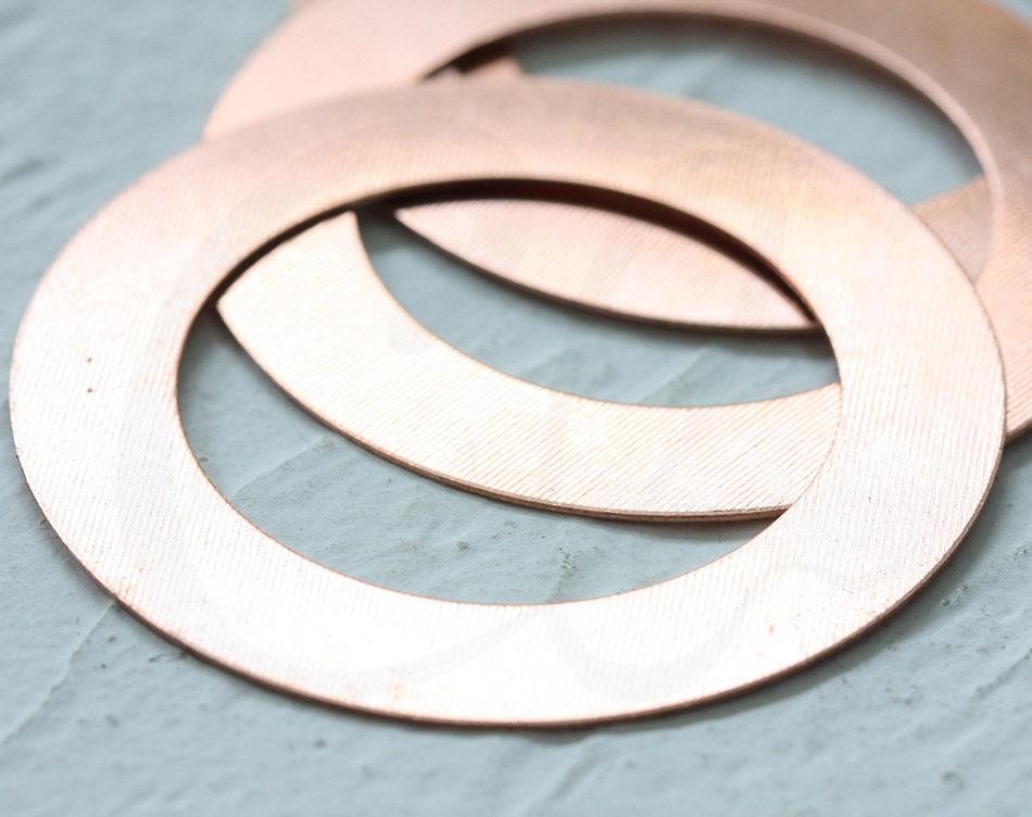 One Piece Brass Base Flat Ring Washer Loop 60mm | Etsy