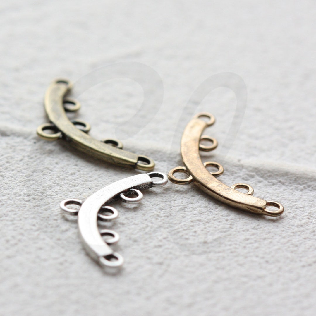 Solid Brass Ending Bar With Multiple Holes - Finding 20x10mm (4737C) - Etsy