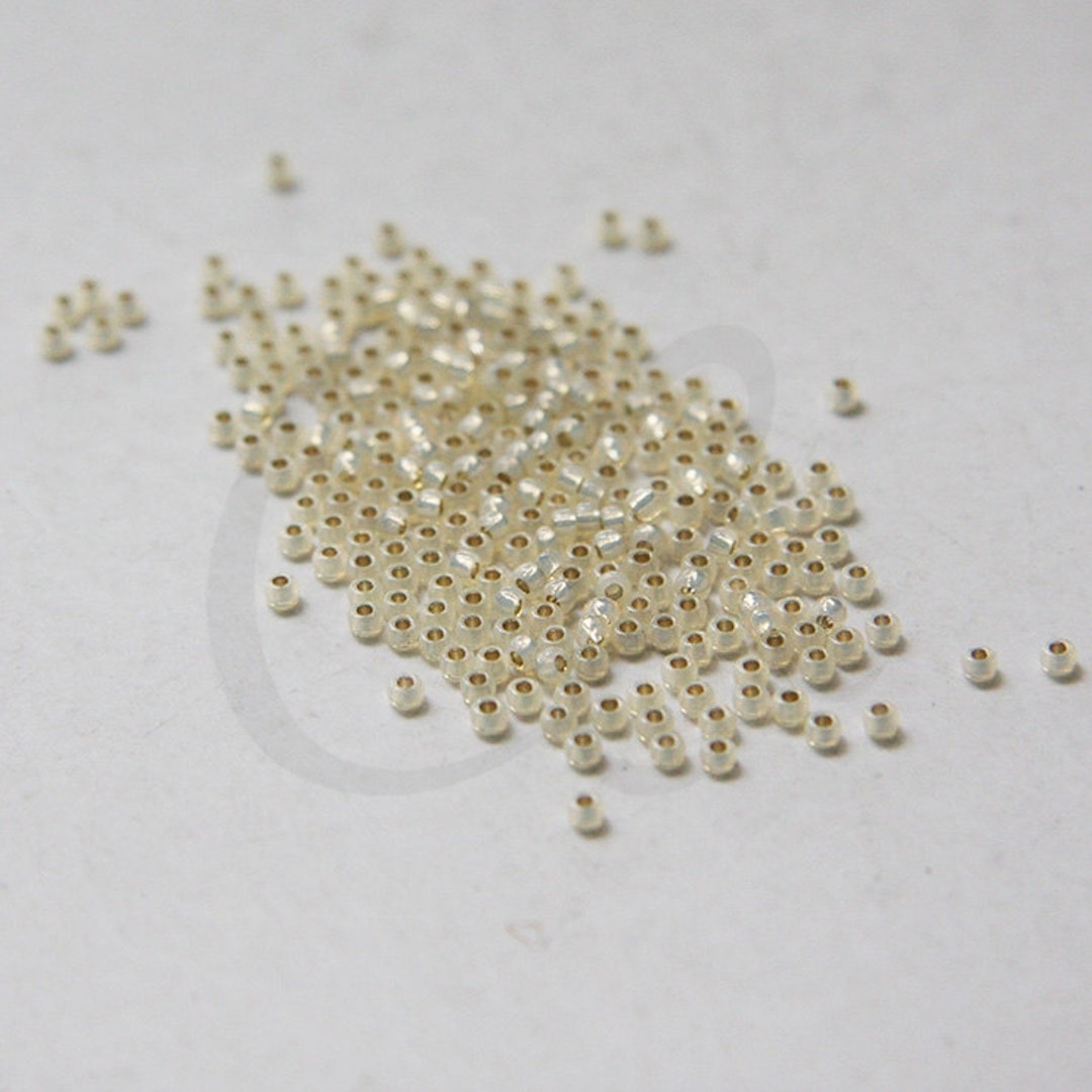 10 Grams Japanese Miyuki 11/0 Seed Beads - Butter Cream S/L Dyed ...