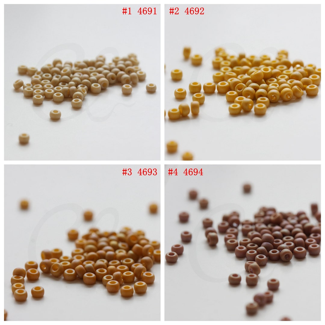 10 Grams Japanese Miyuki 8/0 Seed Bead - Frosted Glazed/rainbow Matte ...