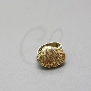 One Piece Premium Gold Plated Brass Base Charm - Shell 13x12mm (68Z-M ...