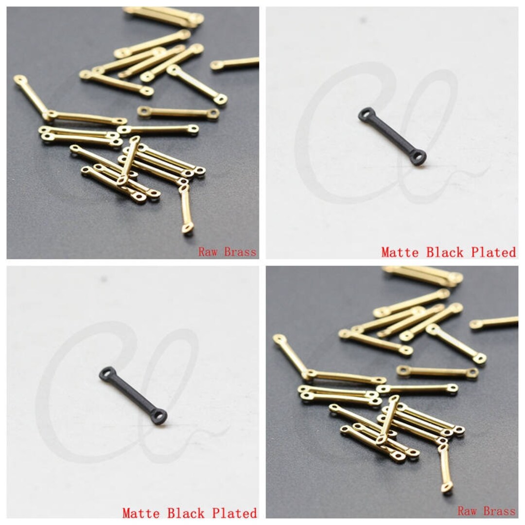 Brass Base Connector - Link - Bar 14x1.2mm (3360C) - Etsy