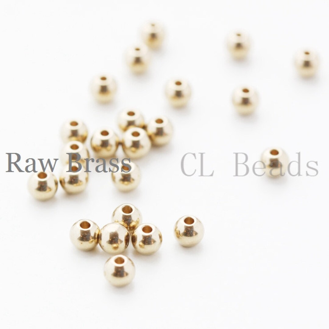 100 Pieces RAW Brass Ball Spacer - 4mm (1732C-T-45) - Etsy