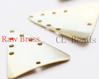Large Triangle Charm 50pcs KC Gold Color Brass Triangle Link - Etsy