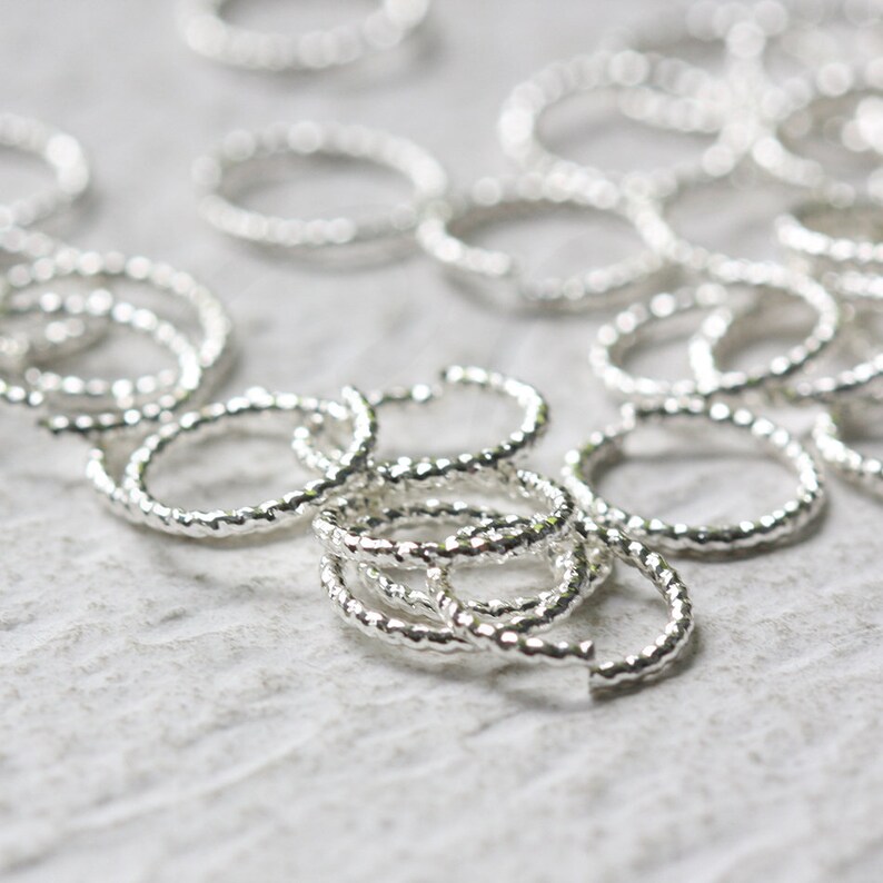 Solid Brass Opened Textured Jump Rings-10x1mm 4199C-S-420 - Etsy