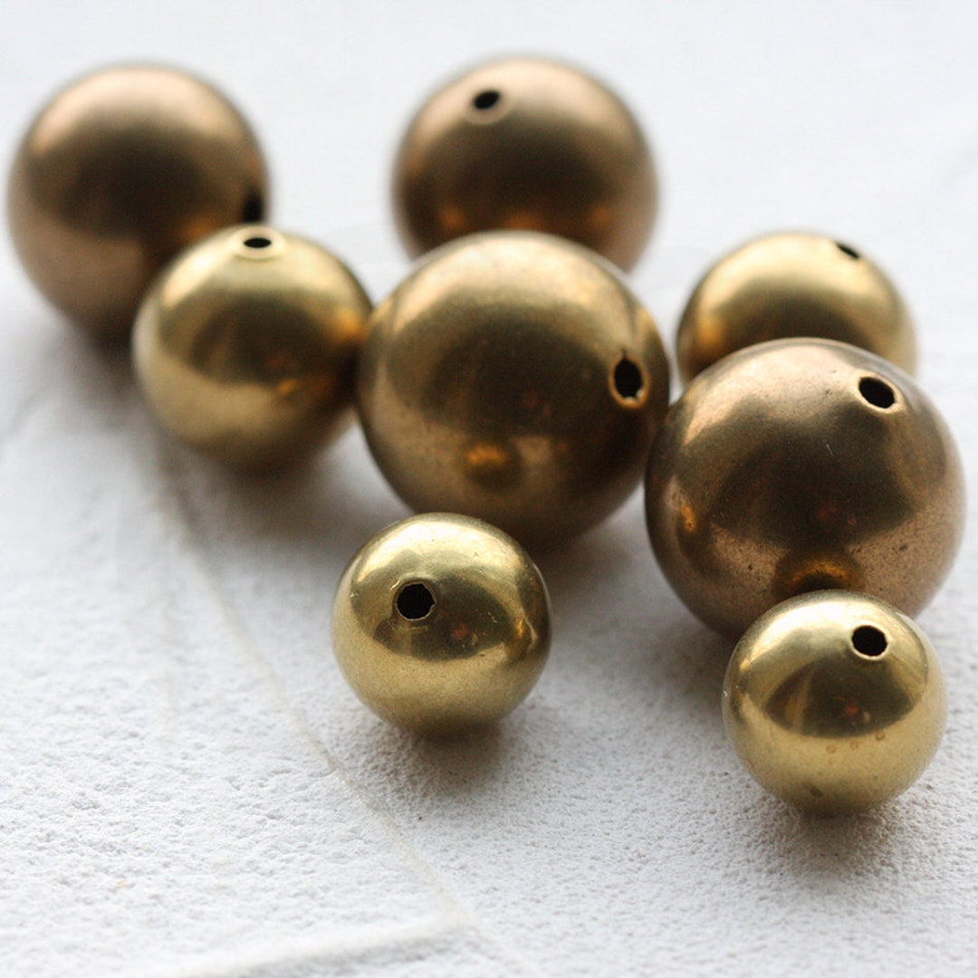 Raw Brass Ball - Varies Sizes (3997C-F-151) - Etsy