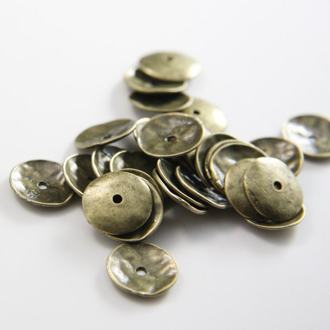 30 Pieces Antique Brass Tone Base Metal Caps-13mm (25530Y-K-21)A14 - Etsy