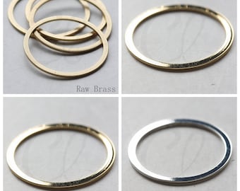 One Piece Premium Gold Plated Brass Base Flat CLOSED Ring - Etsy