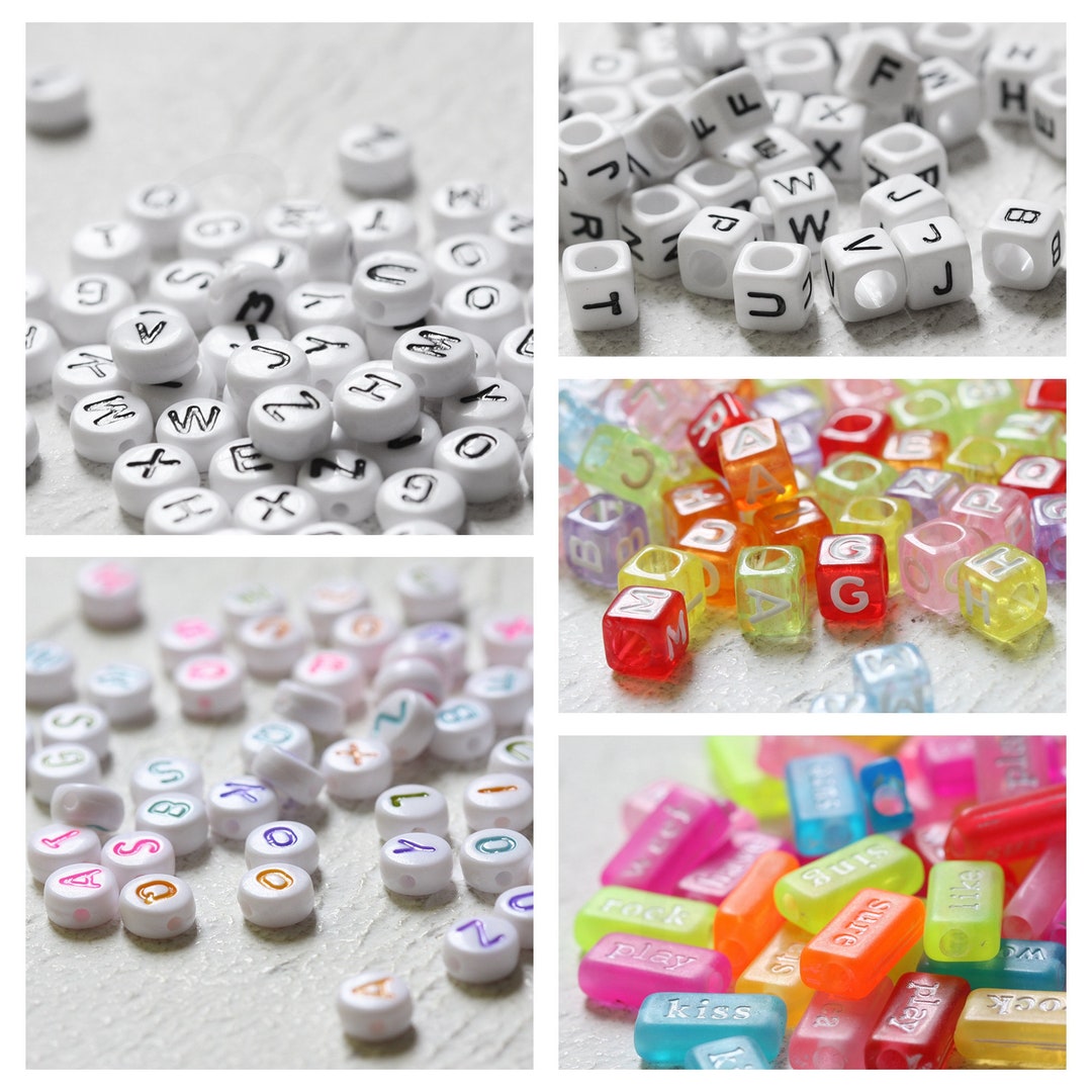 100 Pieces Mixed Plastic Letter Spacer (G237) - Etsy