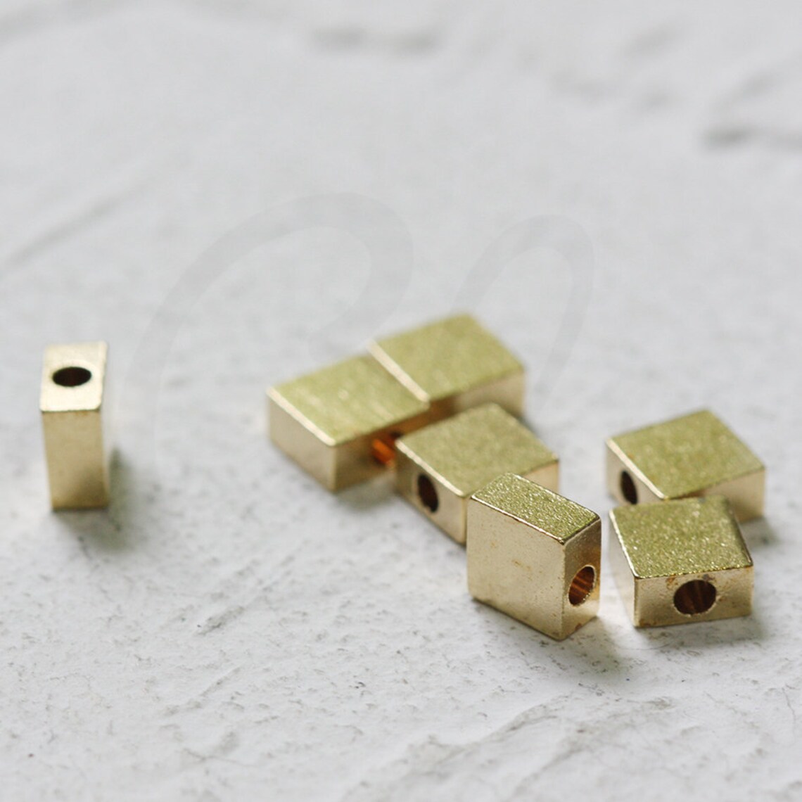 Solid Brass Spacers Square 6x6x3mm 4193C | Etsy