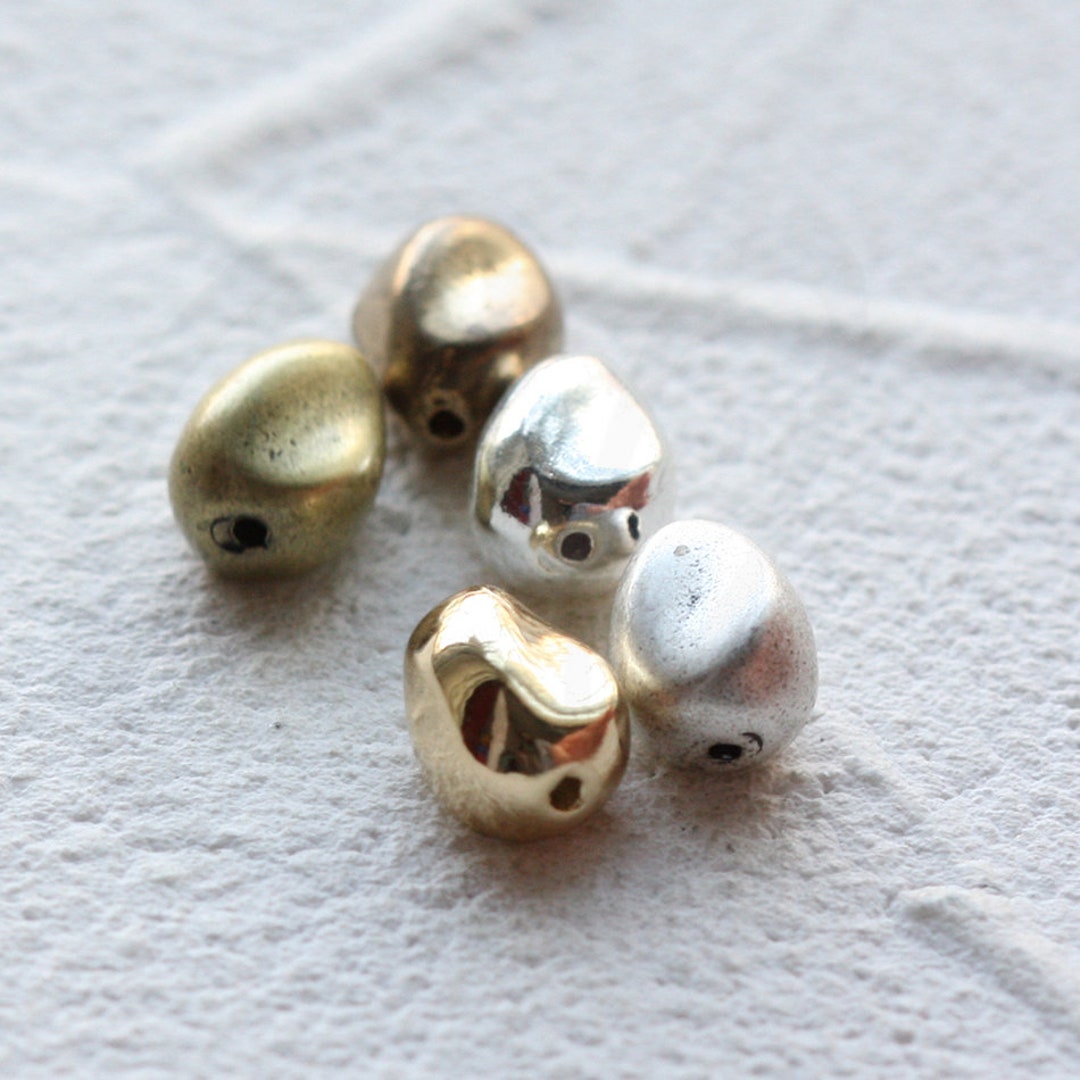 Solid Brass Waved Spacer - 8x6mm (4725C) - Etsy