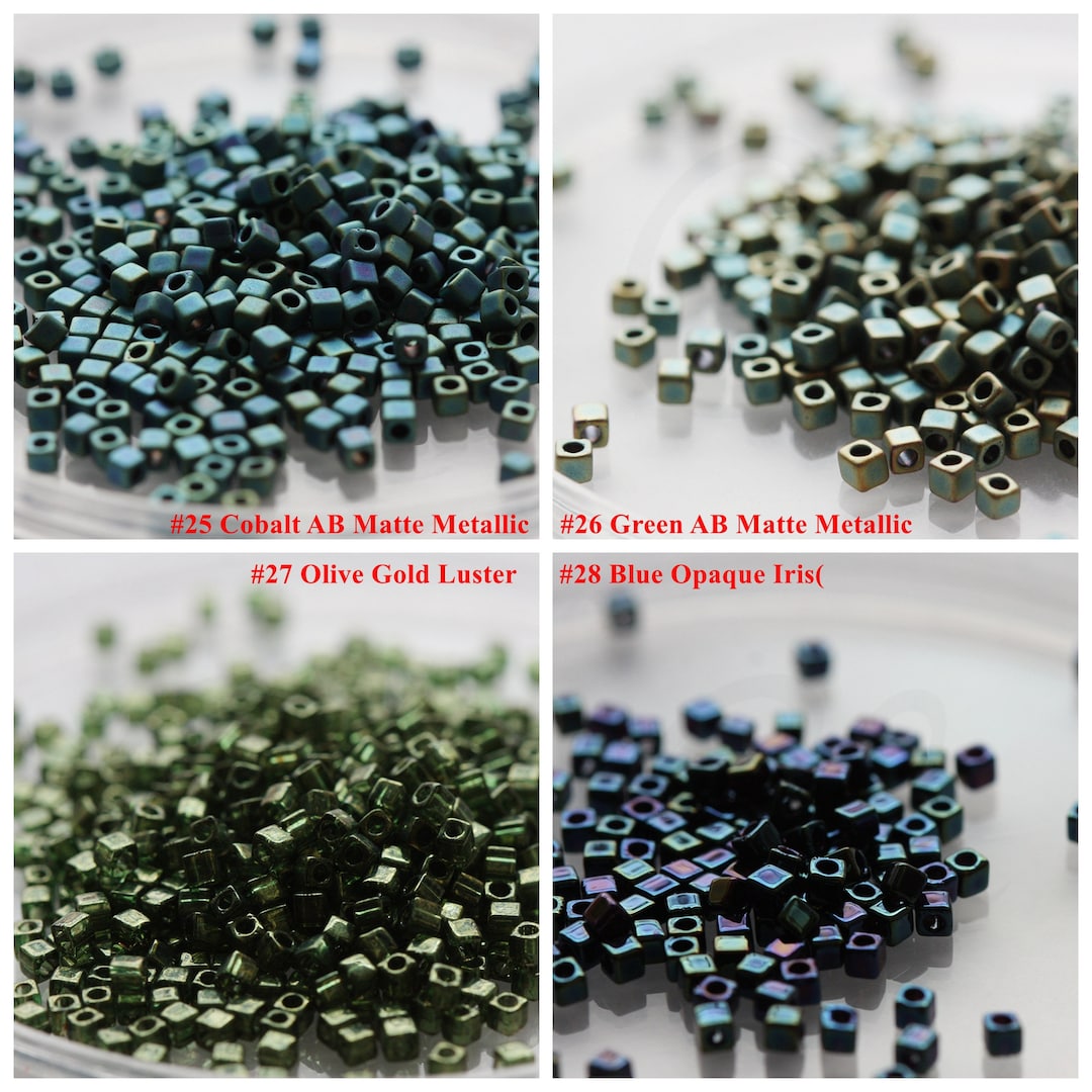 5 Grams Japanese Miyuki Cube Glass Beads - 1.8mm (C6) - Etsy