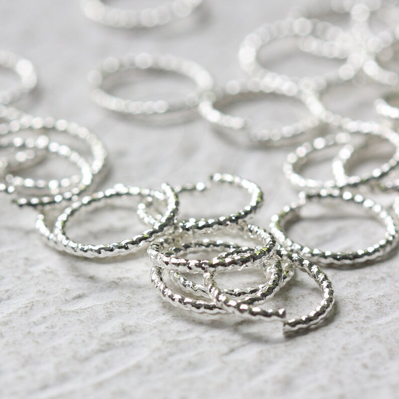 Solid Brass Opened Textured Jump Rings-10x1mm (4199C-S-420) - Etsy