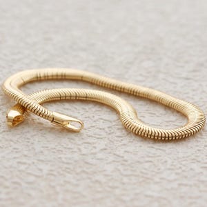 One Piece Premium Gold Plated Hand Linked Finished Chain- Snake 155x4mm ...