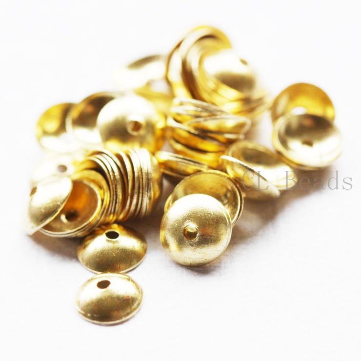 500 Pieces Raw Brass Bead Caps-6mm 498C-S-227 | Etsy