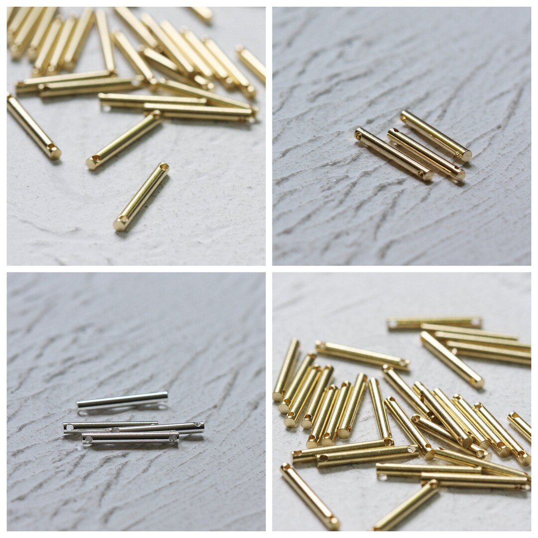 Buy Solid Brass Round Bar With 2 Holes Link 2x17mm 4226C Online in ...